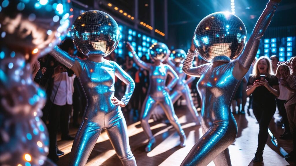 Disco Ball Head Flash Mob Dancers - London & Nationwide UK